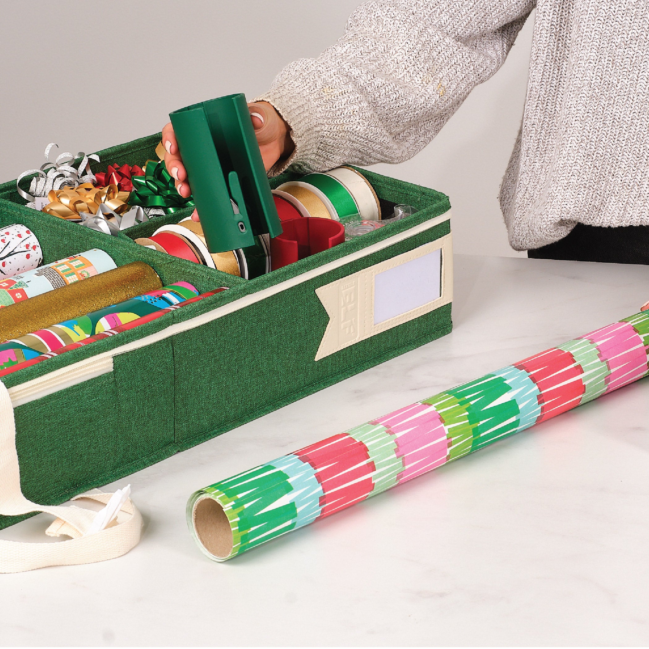 Little ELF Premium Wrapping Paper Storage Organizer – Little ELF ...